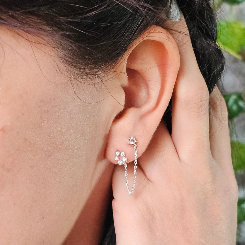 Aro Doble Estrella en Flor – La Casa 32